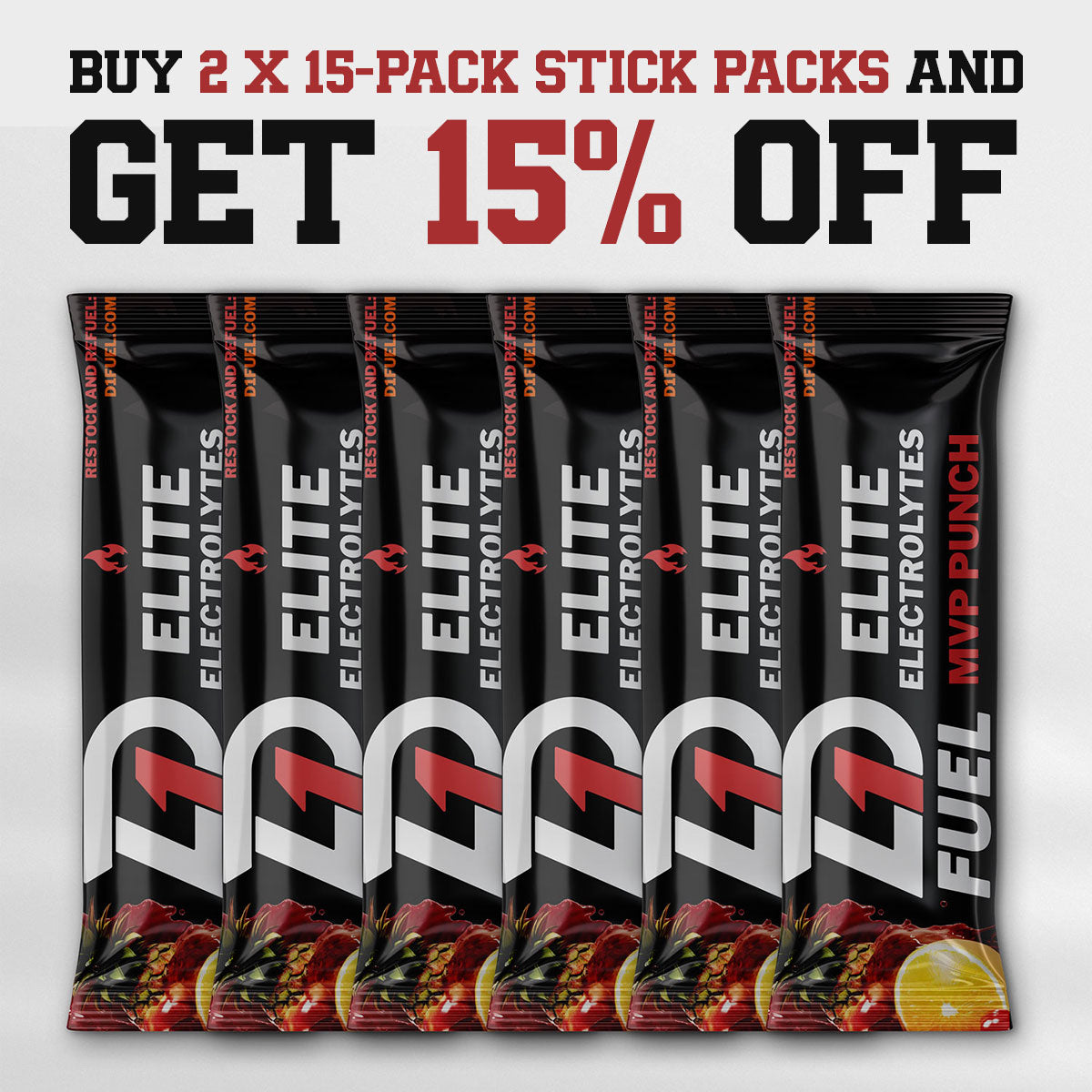 2 x 15-pack Stick Packs 15% Off – D1 FUEL